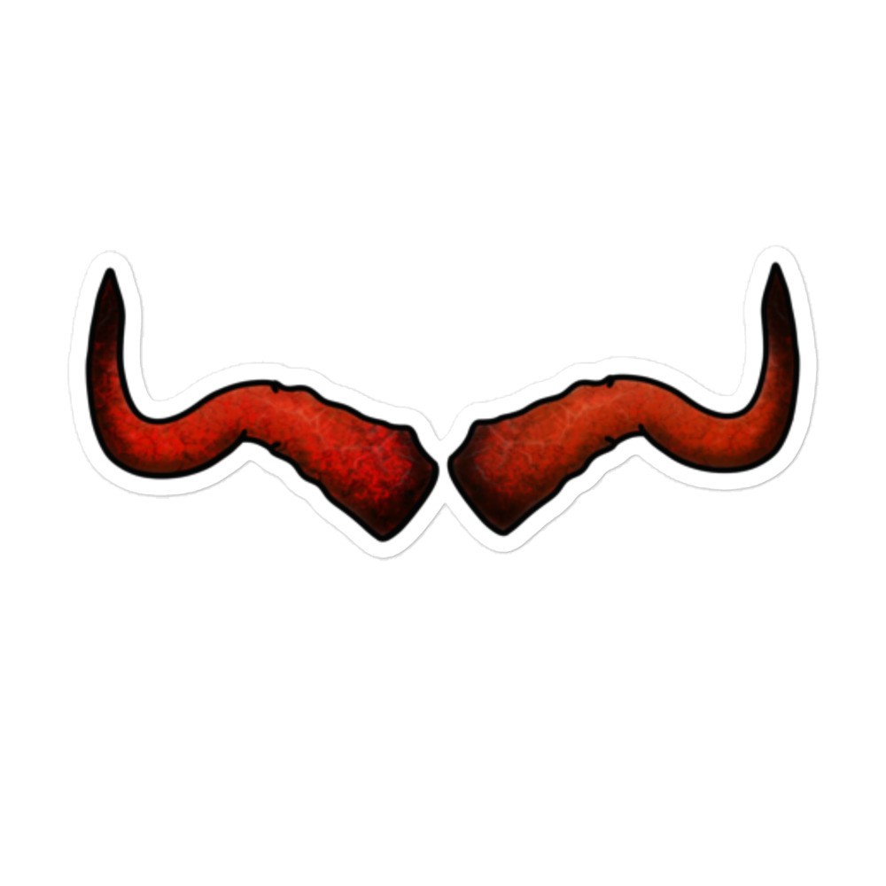 Fire Horns Sticker - Valko Game Studios
